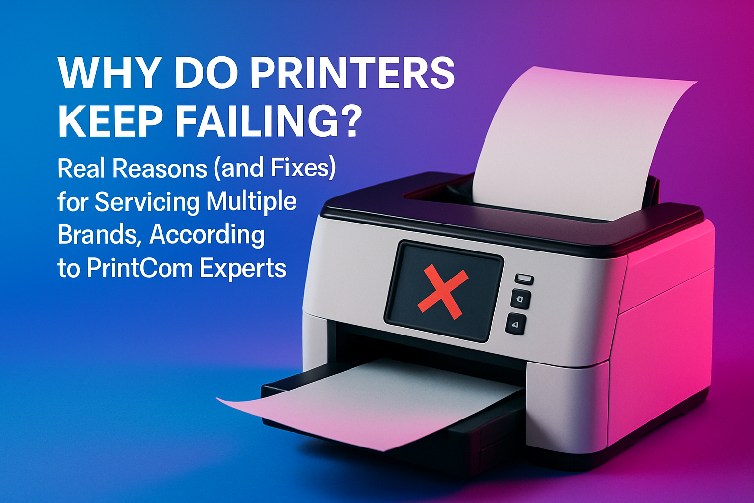 Why Do Printers Keep Failing? Real Reasons (and Fixes) for Servicing Multiple Brands, According ...